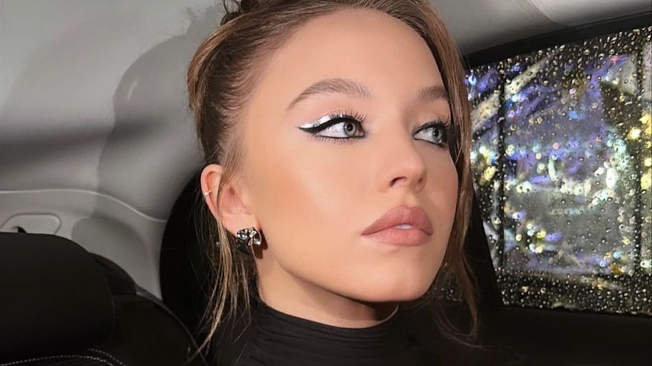 Sydney Sweeney Paired Her Cut-Out Dress With A Chrome Chestplate ...