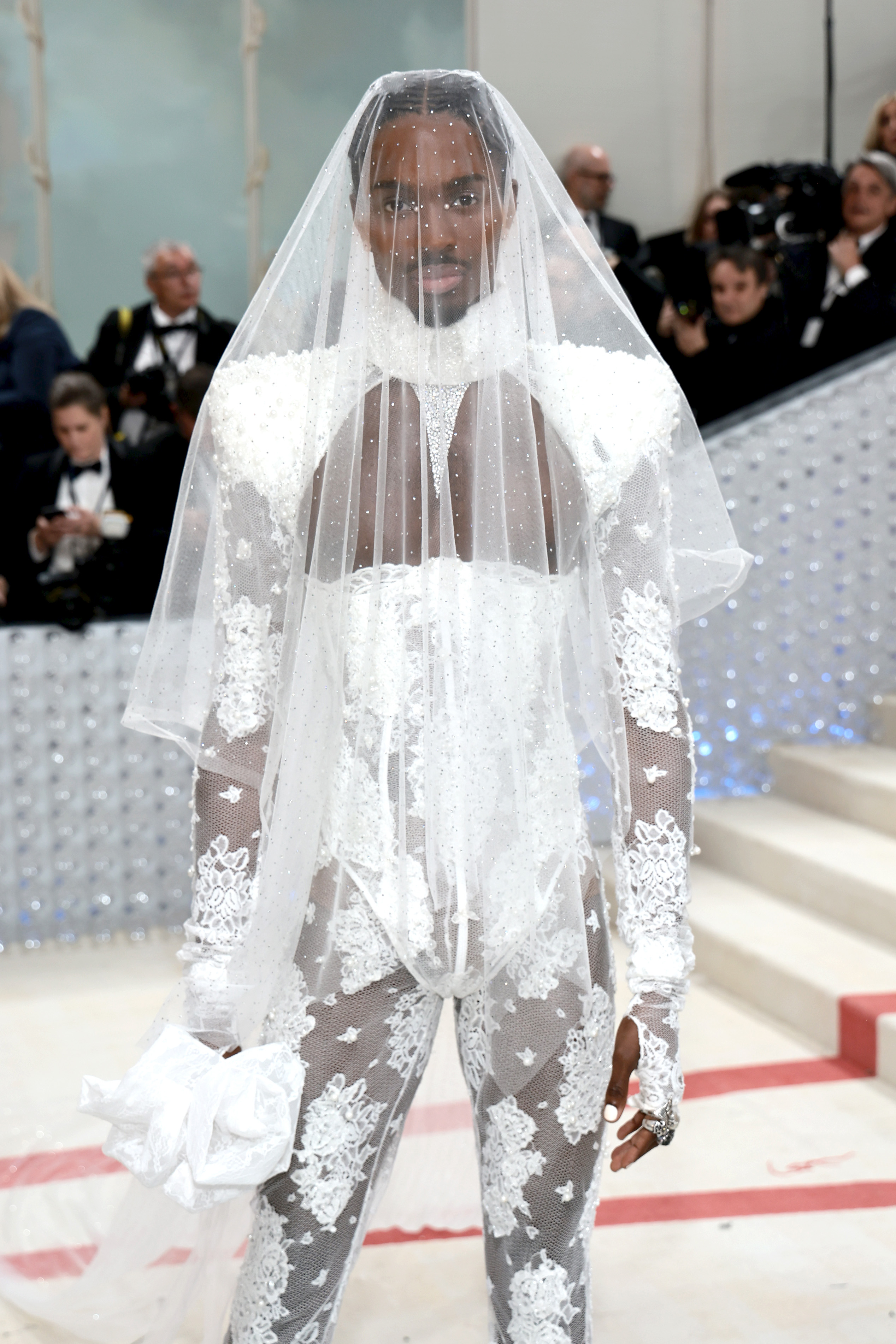 Alton Mason Wears Karl Lagerfeld Couture At The Met Gala 2023