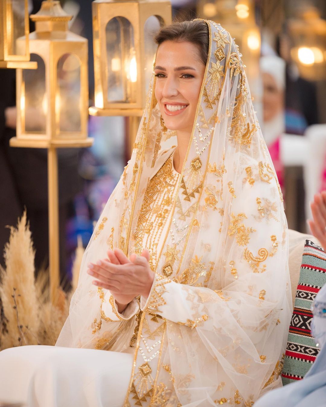 Every Photo From Rajwa AlSaif Henna Hosted By Queen Rania