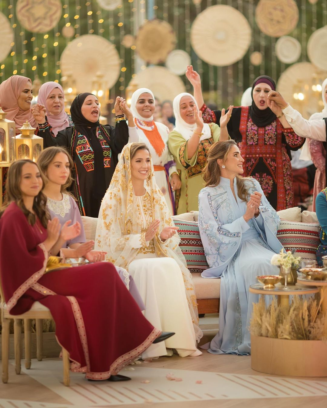 Every Photo From Rajwa AlSaif Henna Hosted By Queen Rania