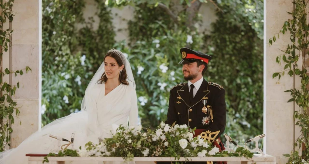 Pics: Crown Prince Hussein Attends Princess Rajwa's Father's Funeral