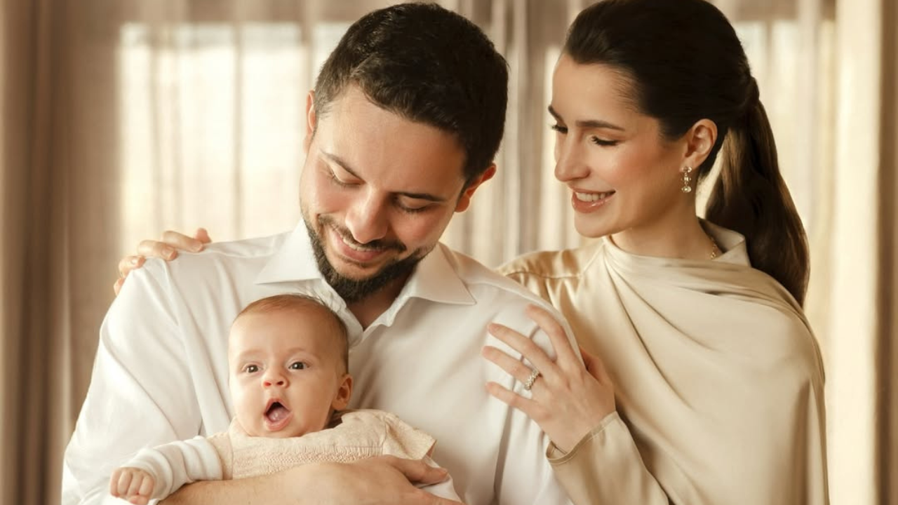 Crown Prince Hussein & Princess Rajwa First Family Portrait For 2025