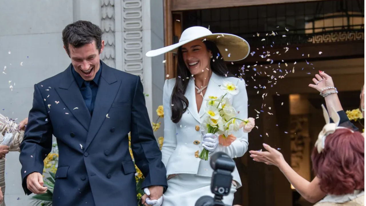 Dua Lipa Marries Callum Turner In Custom Schiaparelli