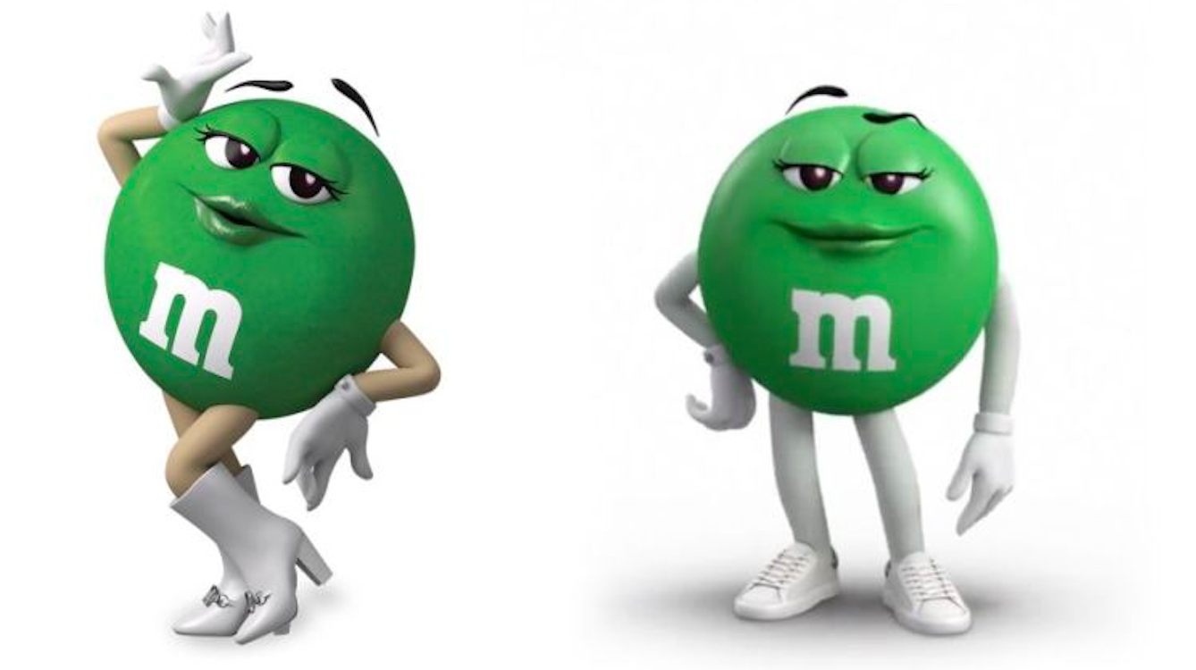 Personaje M&M verde cambia sus icónicas botas Go-Go | Grazia México y ...