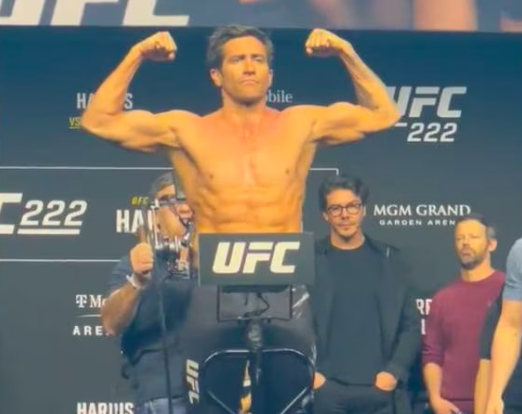Jake Gyllenhaal se sube a la báscula de la UFC para pelear | Grazia ...