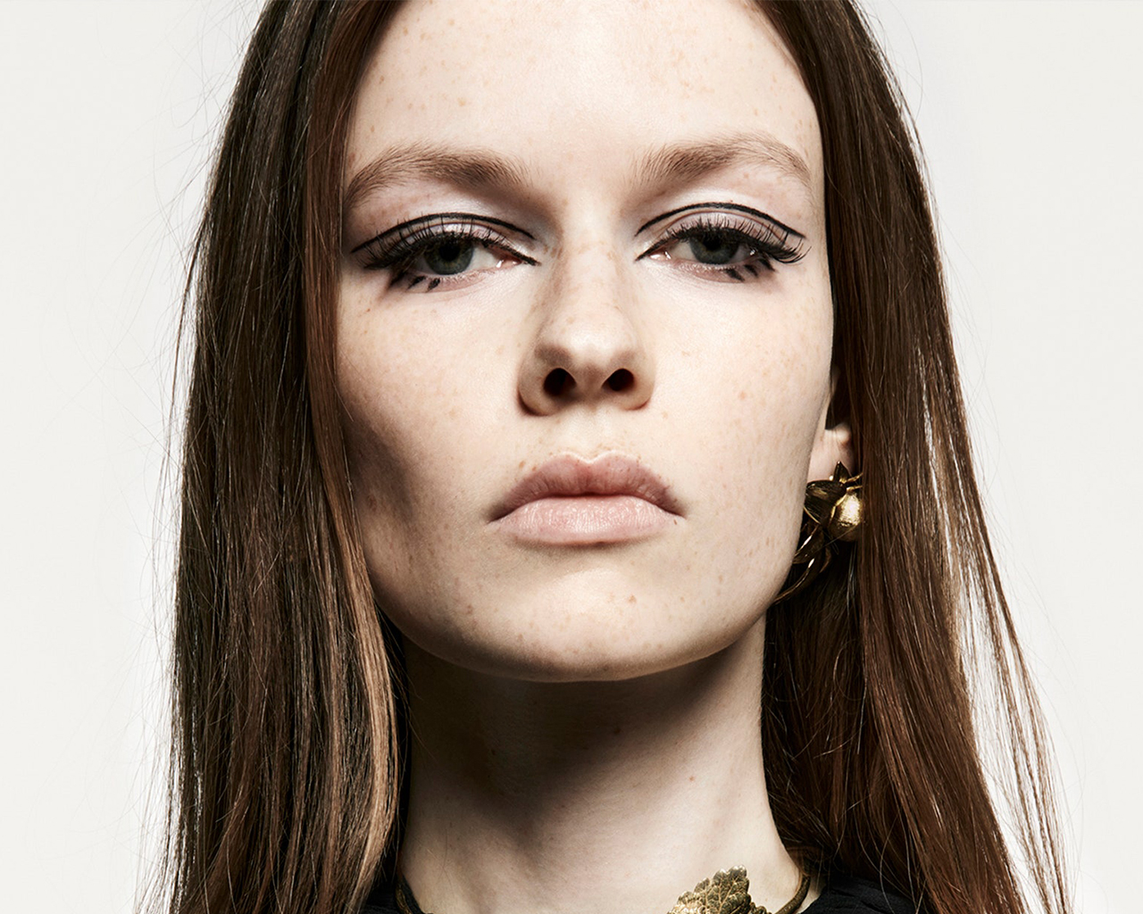 Floating Eyeliner Trend, Saint Laurent Spring 2021 Runway - Grazia