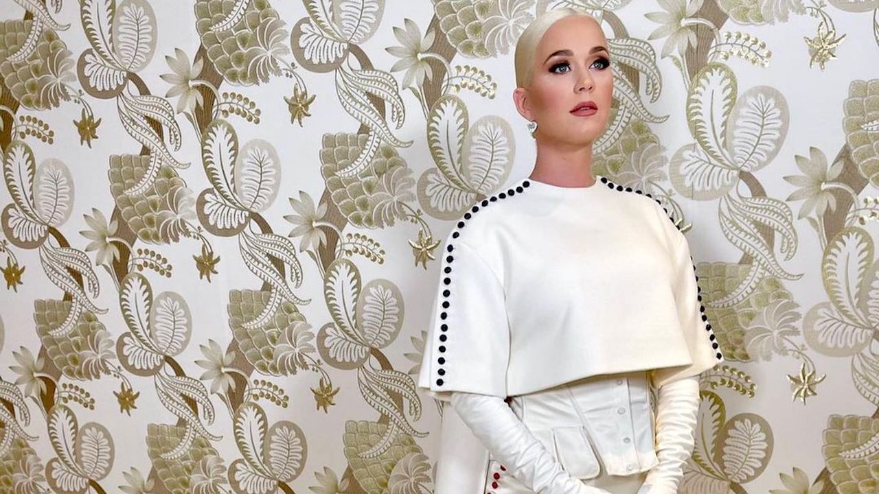 Katy Perry Wears Custom Thom Browne To Close Inauguration Day 2021
