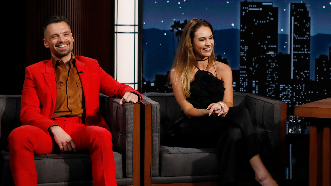 Sebastian Stan & Lily James Stayed In Character While Filming Hulu Show