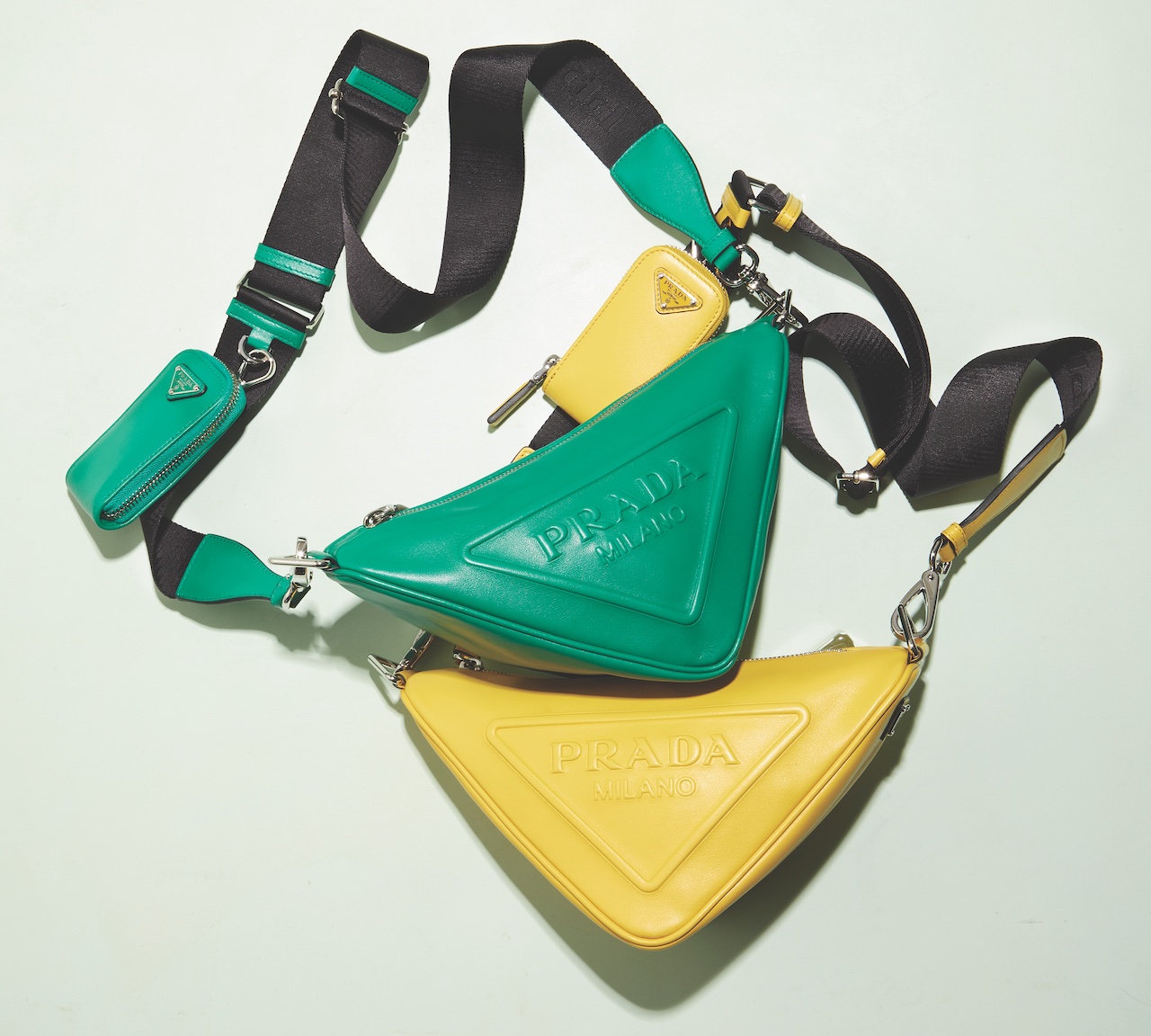 Prada's Iconic Triangle Logo, Reimagined