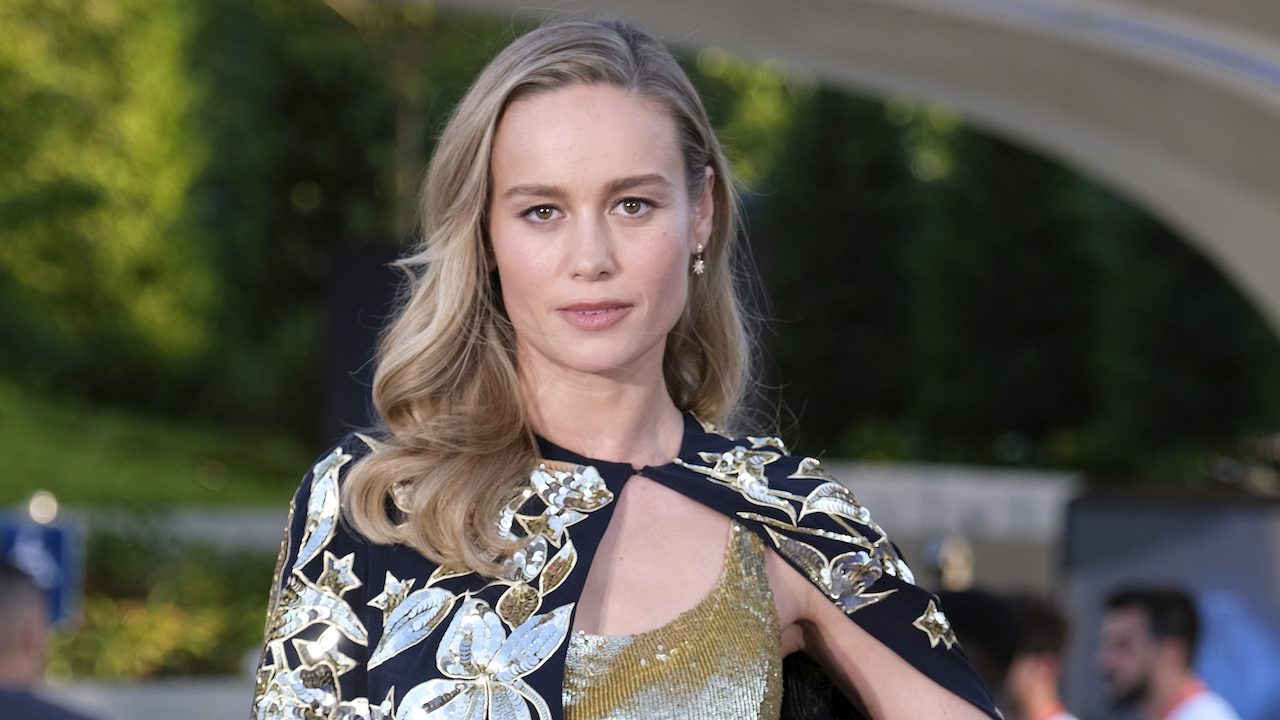 Brie Larson Wears Oscar de la Renta Cape at Disneyland Paris
