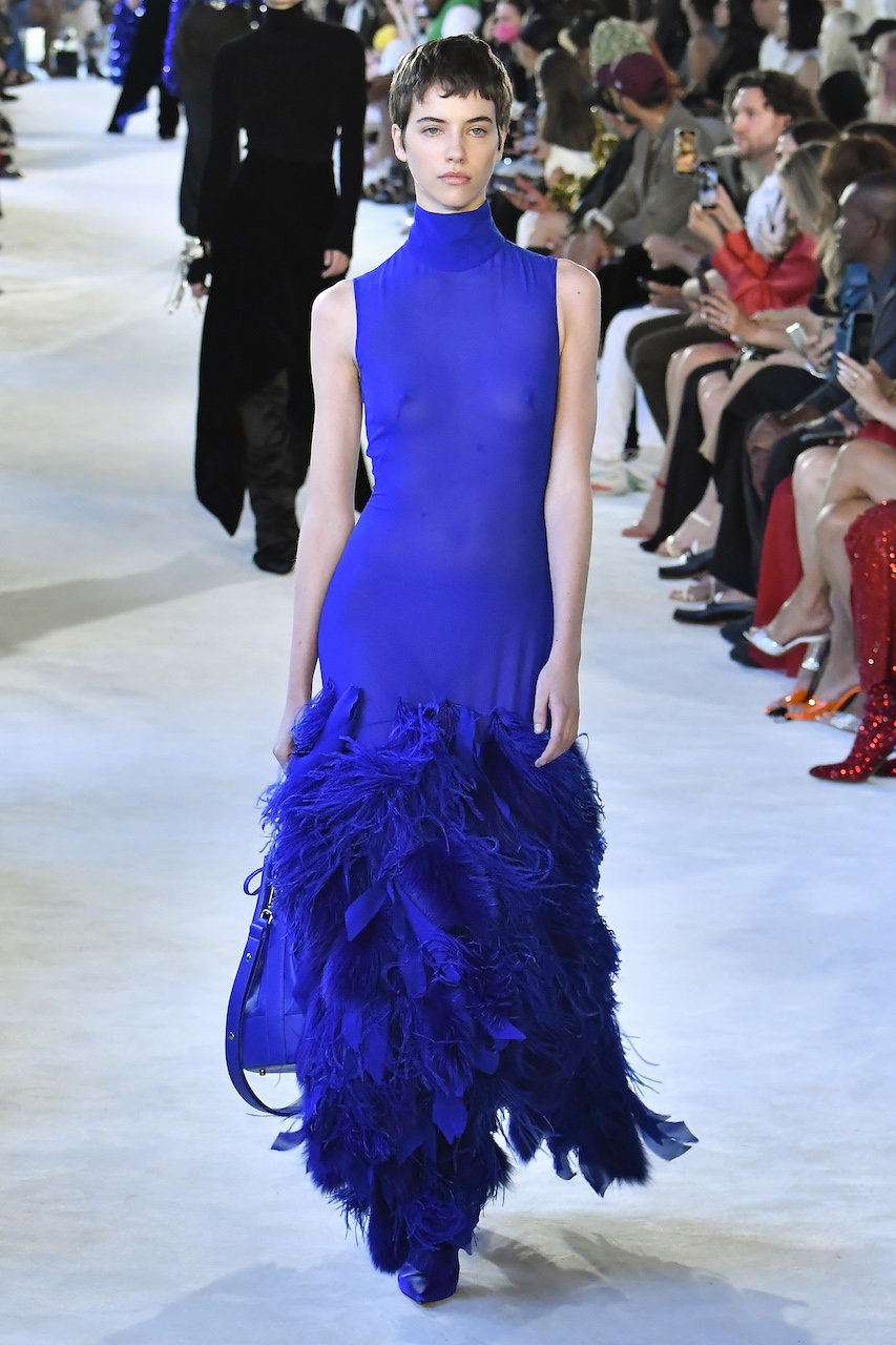 Kendall Jenner Wears Sheer Blue Dress at WGACA N.Y.C. Party