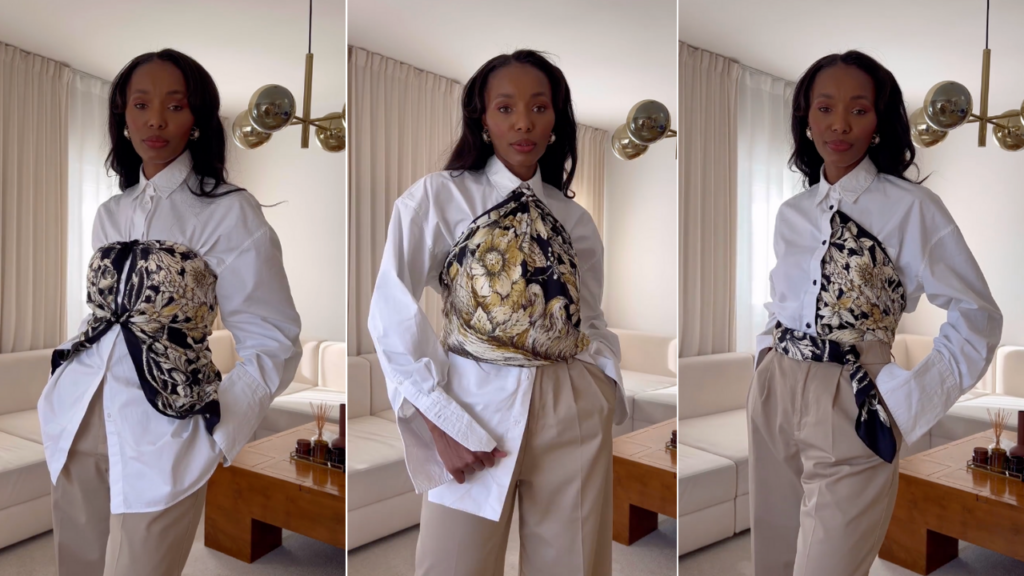 5 Chic Ways to Style a Silk Scarf as a Top