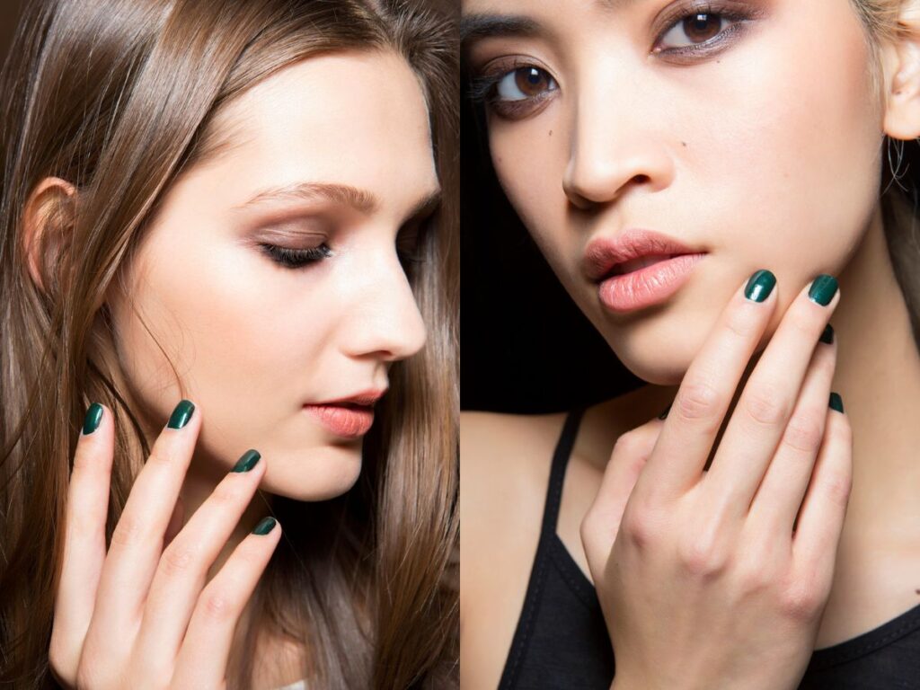 Petrol Green Nails: The Chic Winter Shade to Try - Grazia USA