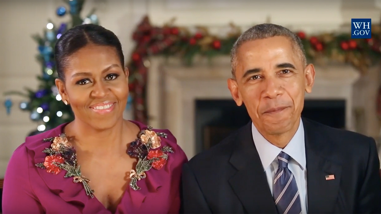 The Obama's Christmas message from the Whitehouse is a rollercoaster of ...