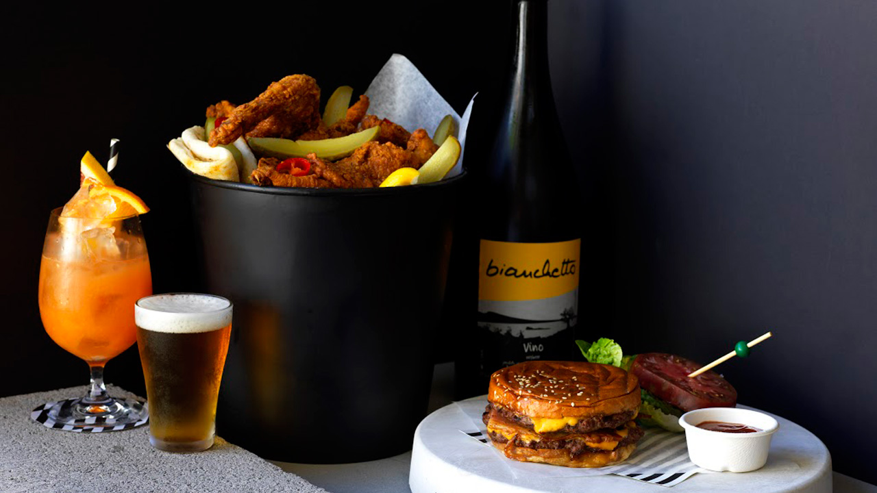 Maurice Terzini's BBPB takes the post-swim spritz and burger to new highs