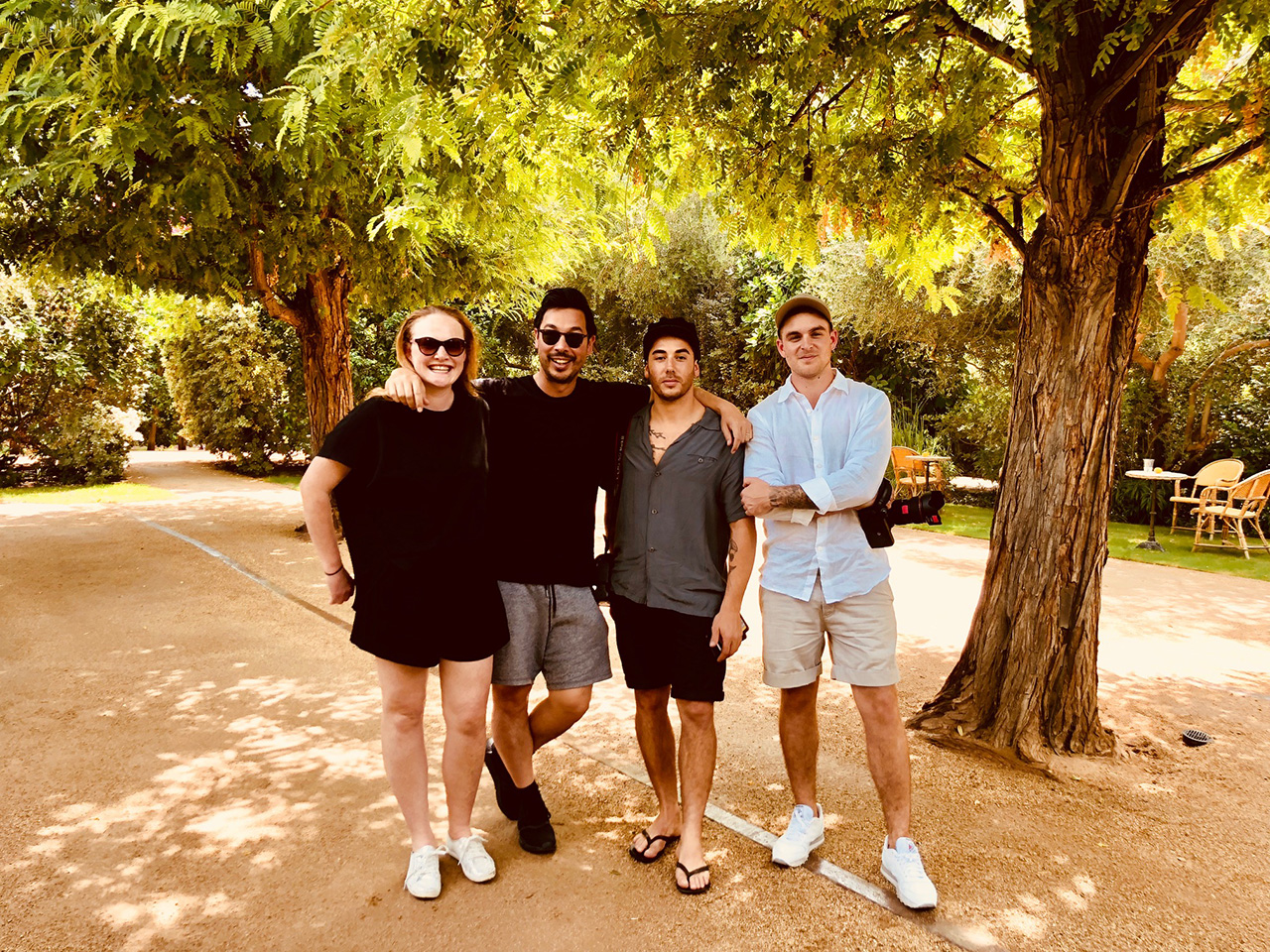 From left, Fashion Director Charlotte Stokes, photographer Steven Chee ...
