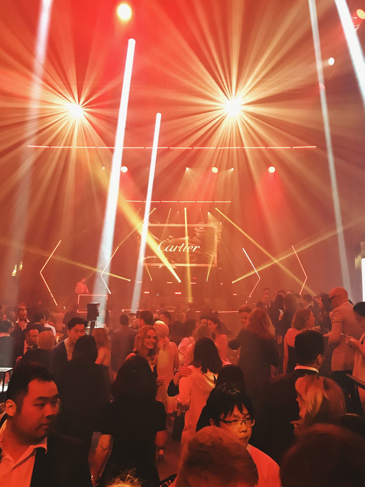 Model Roberta Pecoraro's A-lister view of the Cartier party