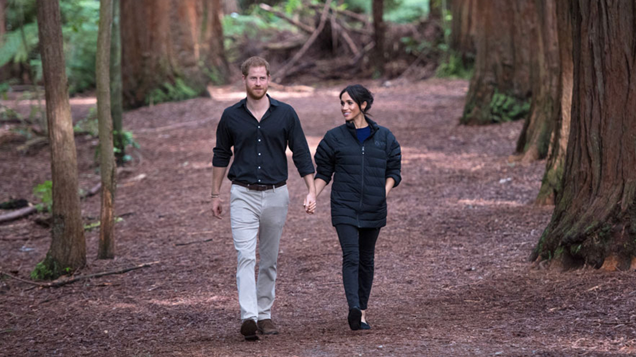 Meghan Markle Helps Couple Take Photo During Hike on Vancouver Island