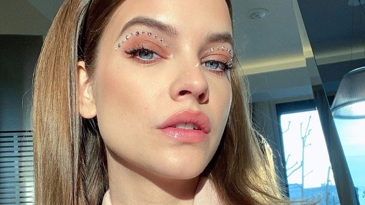 Barbara Palvin Has Just Worn An Incredible Crystal Makeup Look In Milan