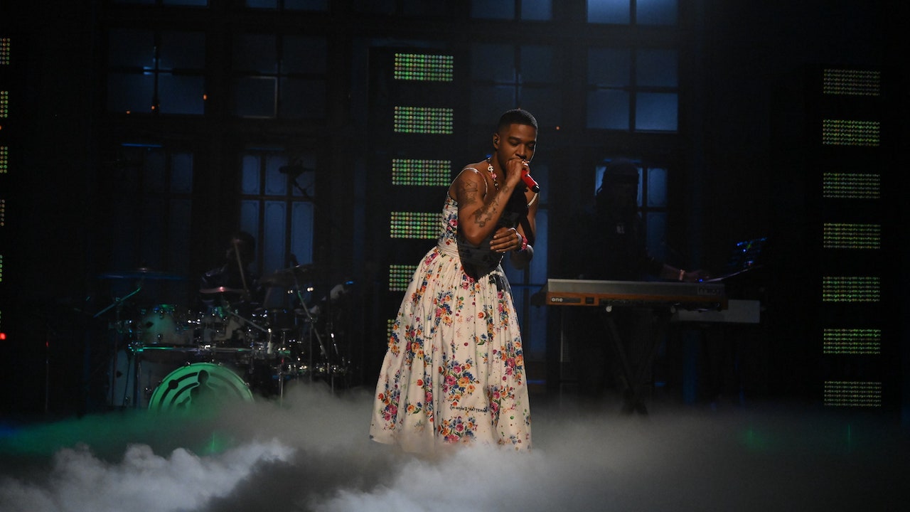 An Ode To Kid Cudi's Floral Off White Dress