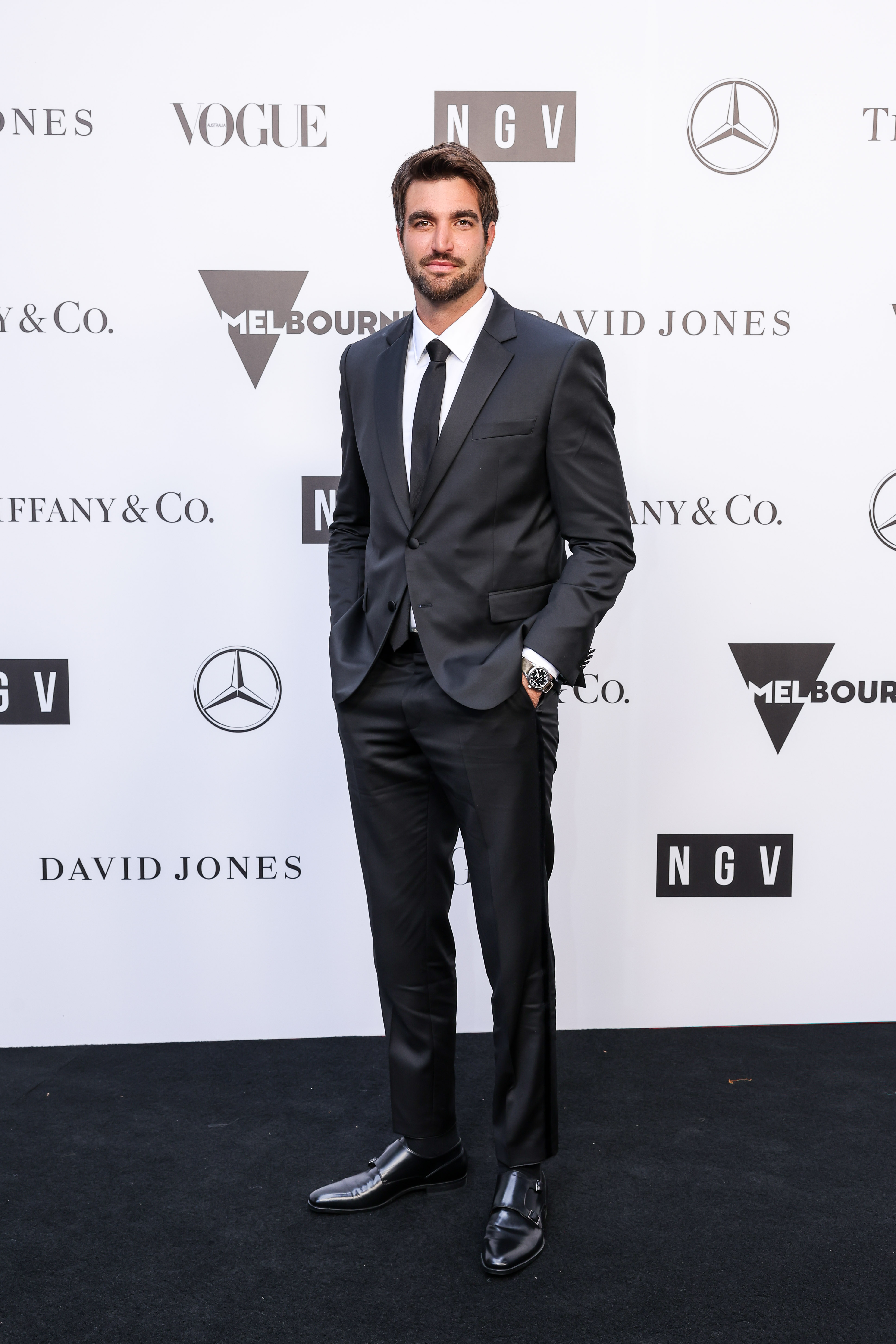 NGV Gala 10th December 2022 Tom Derickx, a friend of David Jones - Grazia