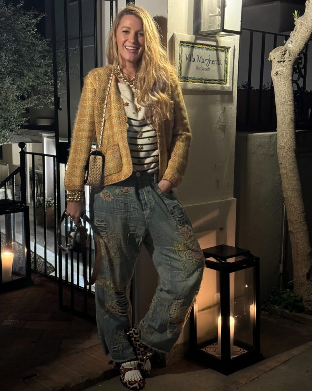 Blake Lively Wears A Very Un-Euro Summer Outfit While In Capri